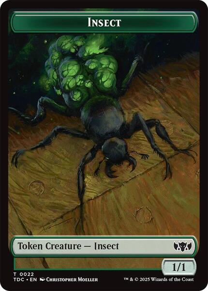 Insect (0022) // Zombie Druid Double-Sided Token - Commander: Tarkir ...
