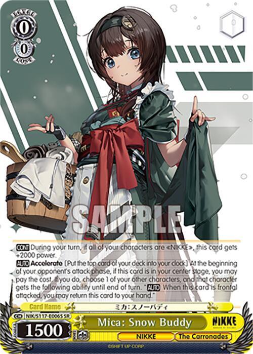 Mica: Snow Buddy (SR) - GODDESS OF VICTORY: NIKKE - Weiss Schwarz - TCGplayer.com