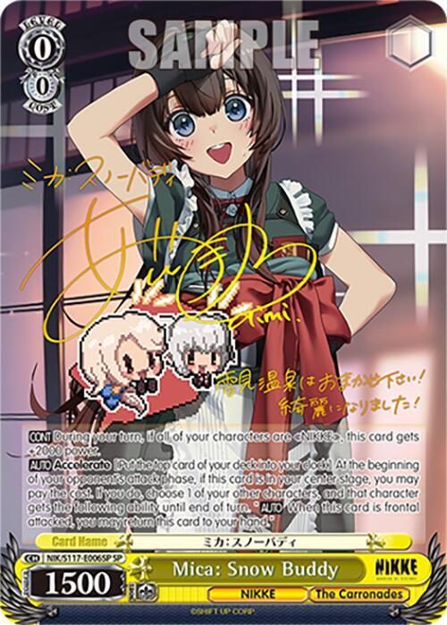 Mica: Snow Buddy (SP) - GODDESS OF VICTORY: NIKKE - Weiss Schwarz - TCGplayer.com