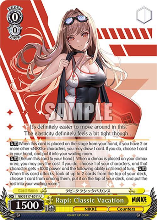 Rapi: Classic Vacation - GODDESS OF VICTORY: NIKKE - Weiss Schwarz ...