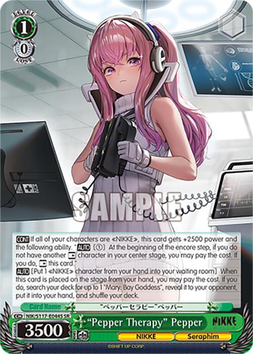 "Pepper Therapy" Pepper (SR) - GODDESS OF VICTORY: NIKKE - Weiss ...