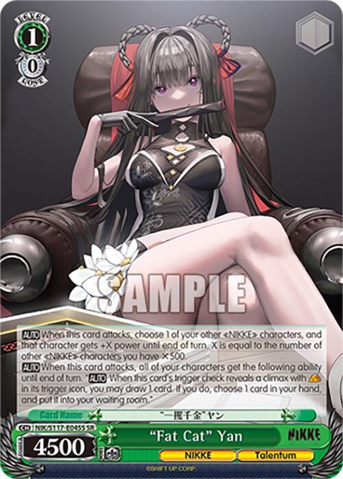 "Fat Cat" Yan (SR) - GODDESS OF VICTORY: NIKKE - Weiss Schwarz ...