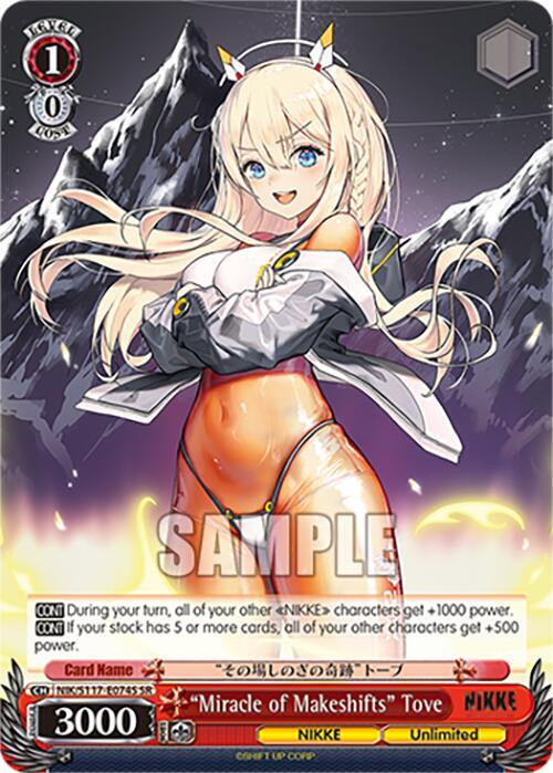 "Miracle of Makeshifts" Tove (SR) - GODDESS OF VICTORY: NIKKE - Weiss Schwarz - TCGplayer.com