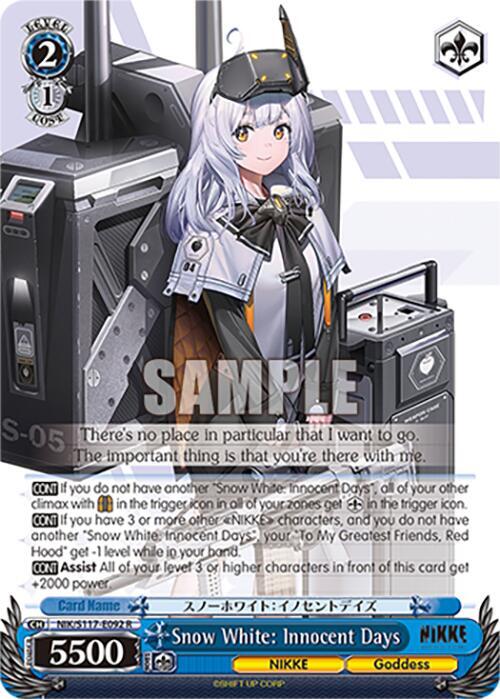 Snow White: Innocent Days - GODDESS OF VICTORY: NIKKE - Weiss Schwarz ...