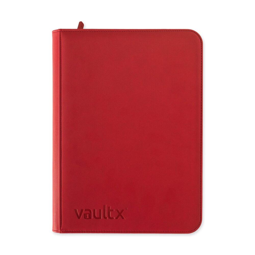 Vault X Zip Binder Exo-Tec - Red 9 Pocket - Vault X Card Binders ...