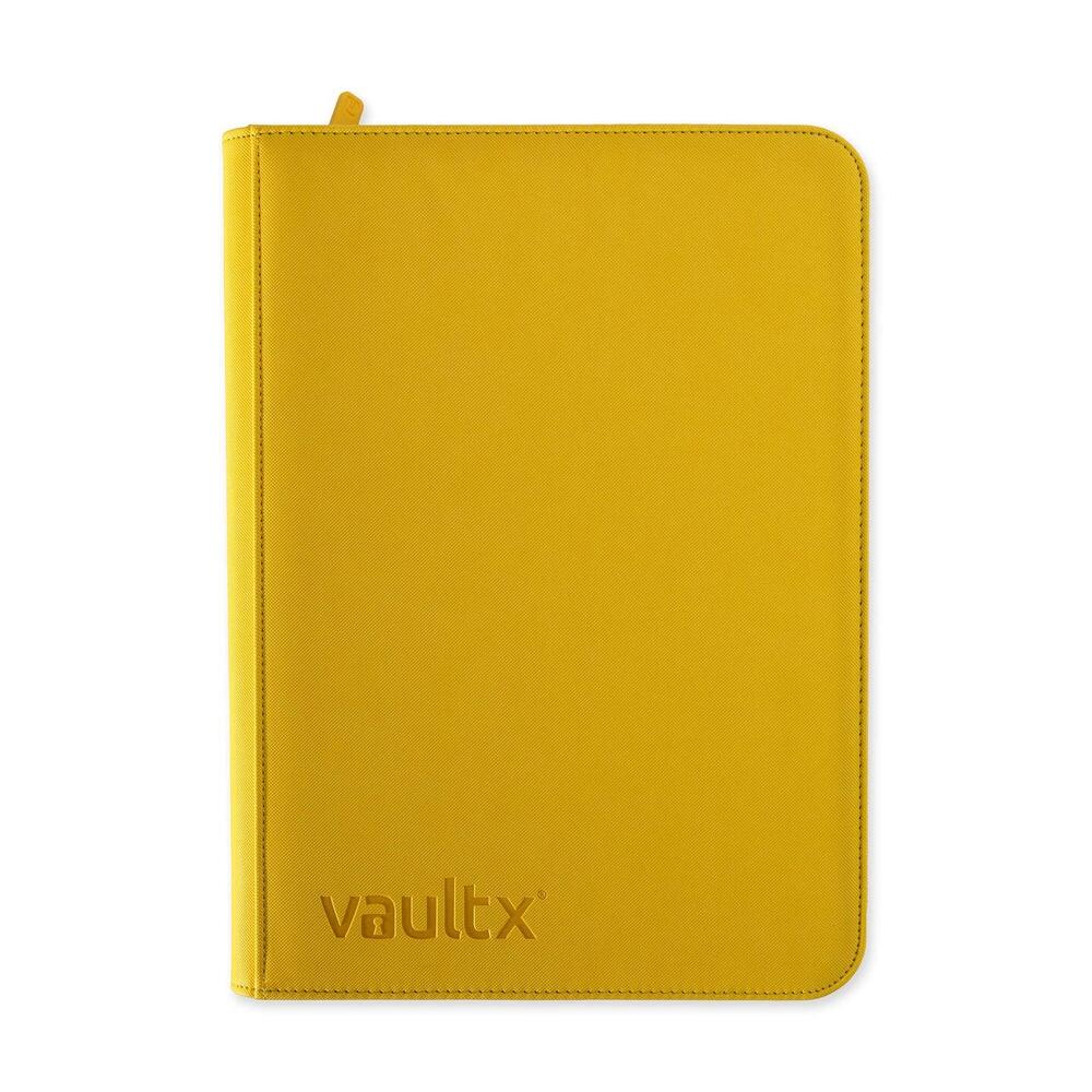 Vault X Zip Binder Exo-Tec - Yellow 9 Pocket - Vault X Card Binders ...