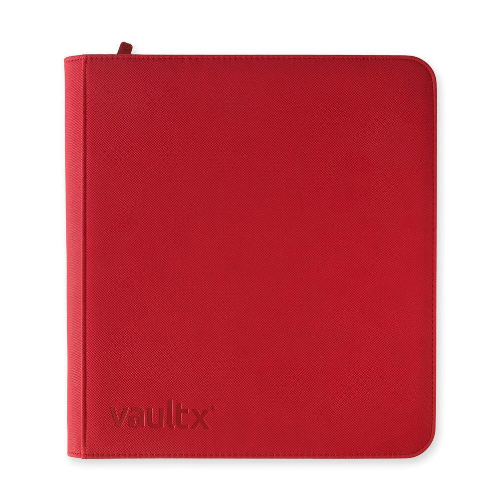 Vault X Zip Binder XL Exo-Tec - Red 12 Pocket - Vault X Card Binders ...