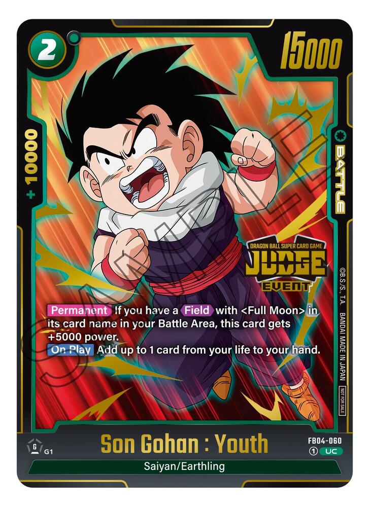 Son Gohan : Youth (Judge Pack (Event Judge) 03) - Tournament and ...