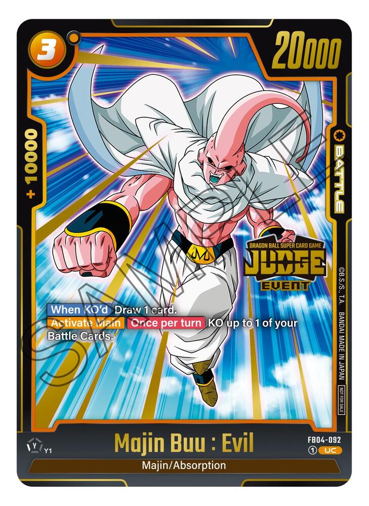 Majin Buu : Evil (Judge Pack (Event Judge) 03) - Tournament and ...