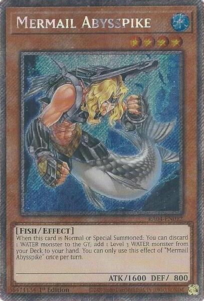 Mermail Abysspike (Platinum Secret Rare) - Quarter Century Stampede ...