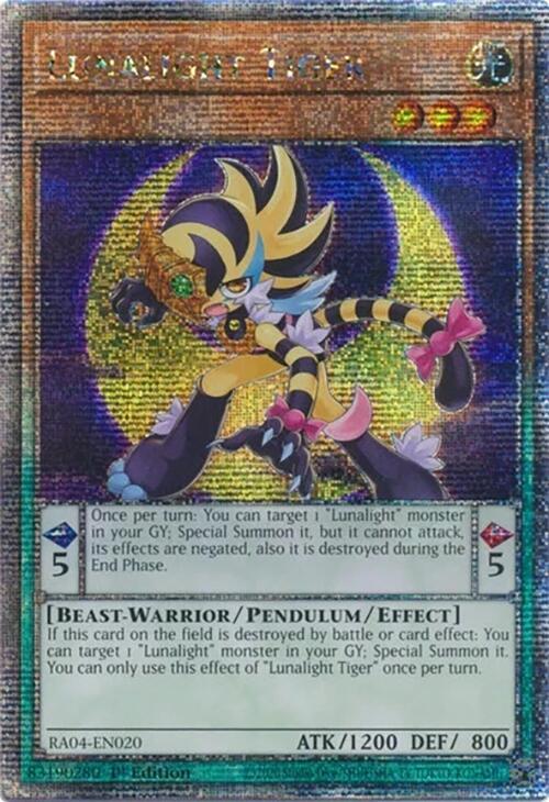 Lunalight Tiger (Quarter Century Secret Rare) - Quarter Century ...