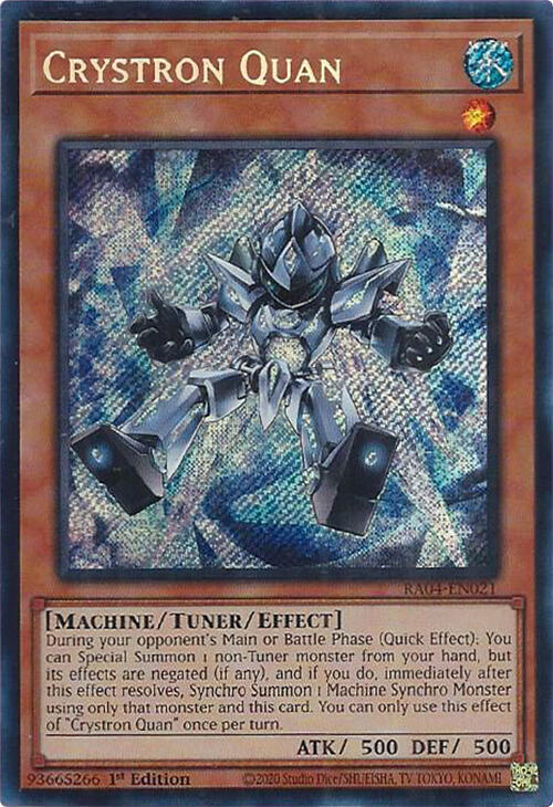 Crystron Quan (Secret Rare) - Quarter Century Stampede - YuGiOh ...
