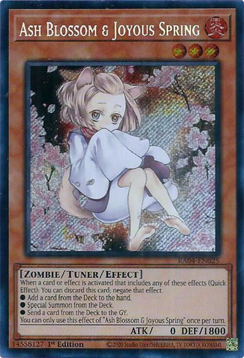 Ash Blossom & Joyous Spring (Alternate Art) (Secret Rare) - Quarter Century Stampede - YuGiOh ...
