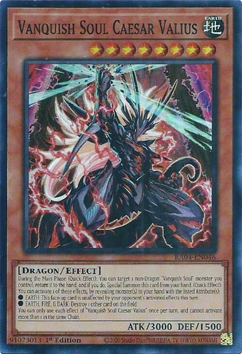 Vanquish Soul Caesar Valius - Quarter Century Stampede - YuGiOh ...