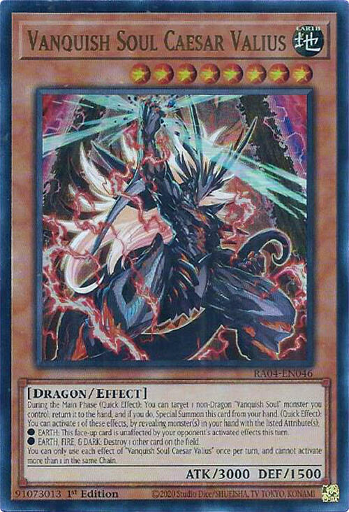 Vanquish Soul Caesar Valius (UR) - Quarter Century Stampede - YuGiOh ...
