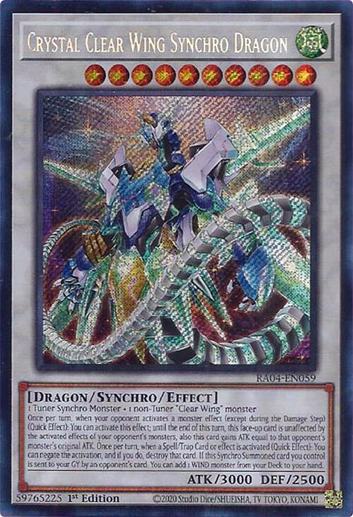 Crystal Clear Wing Over Synchro Dragon - Supreme Darkness - YuGiOh ...