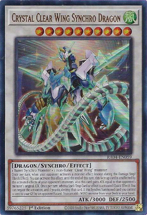 Crystal Clear Wing Synchro Dragon (UR) - Quarter Century Stampede - YuGiOh - TCGplayer.com