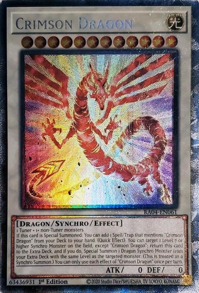 Crimson Dragon (PCR) - Quarter Century Stampede - YuGiOh - TCGplayer.com
