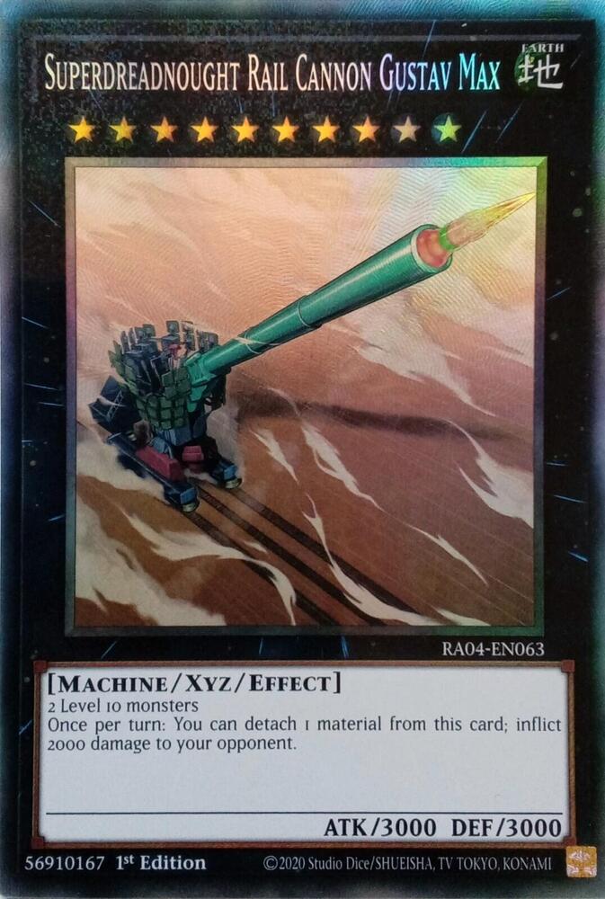 Superdreadnought Rail Cannon Gustav Max (PCR) - Quarter Century Stampede - YuGiOh - TCGplayer.com
