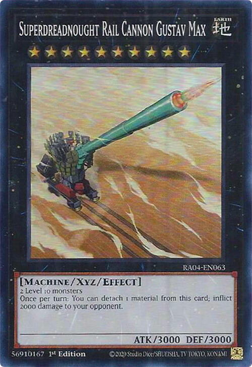 Superdreadnought Rail Cannon Gustav Max - Quarter Century Stampede - YuGiOh - TCGplayer.com