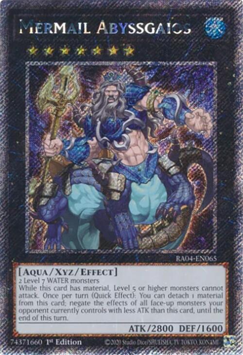 Mermail Abyssgaios (Platinum Secret Rare) - Quarter Century Stampede ...