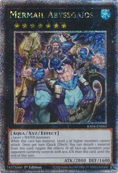Mermail Abyssgaios (Quarter Century Secret Rare) - Quarter Century ...