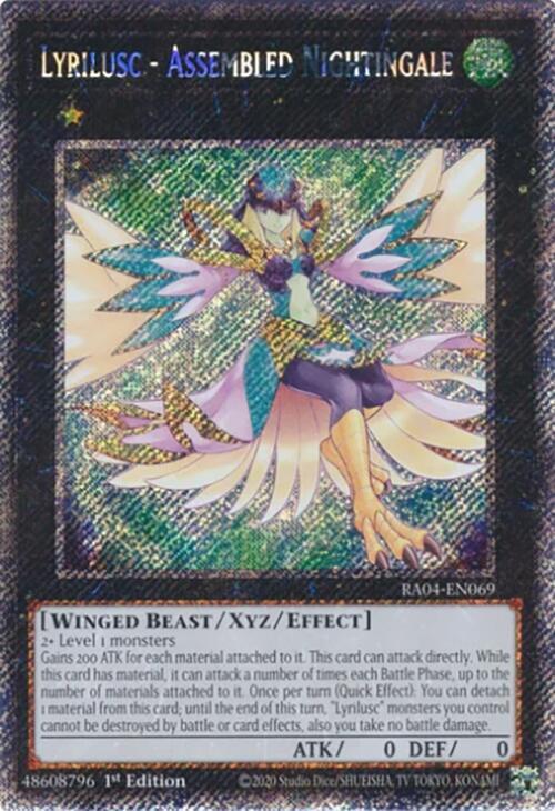 Lyrilusc - Assembled Nightingale (Platinum Secret Rare) - Quarter Century Stampede - YuGiOh ...