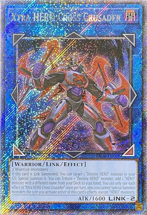 Xtra HERO Cross Crusader (Platinum Secret Rare) - Quarter Century Stampede - YuGiOh - TCGplayer.com