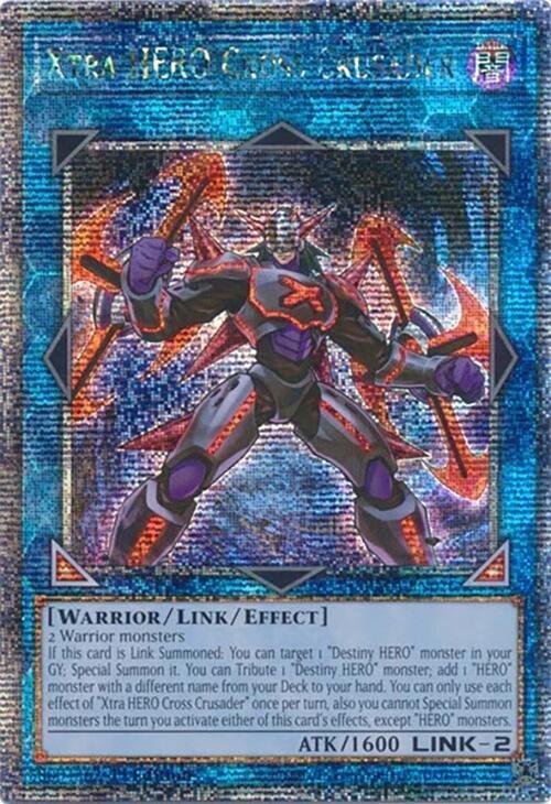 Xtra HERO Cross Crusader (Quarter Century Secret Rare) - Quarter Century Stampede - YuGiOh ...