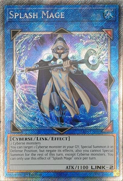 Splash Mage (Platinum Secret Rare) - Quarter Century Stampede - YuGiOh ...