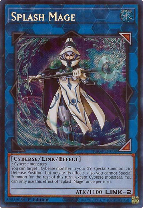 Splash Mage (Secret Rare) - Quarter Century Stampede - YuGiOh ...