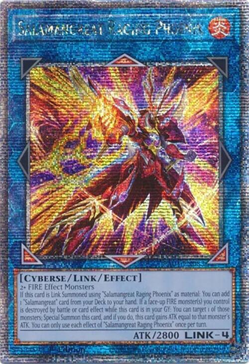 Salamangreat Raging Phoenix (Quarter Century Secret Rare) - Quarter ...