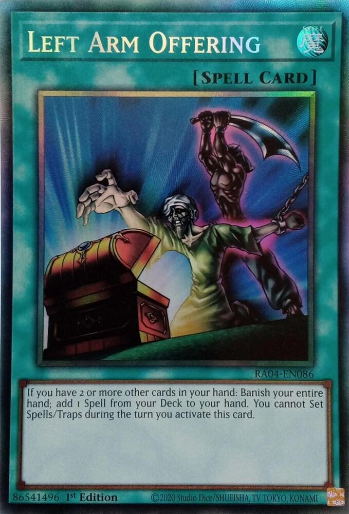 Left Arm Offering (PCR) - Quarter Century Stampede - YuGiOh - TCGplayer.com