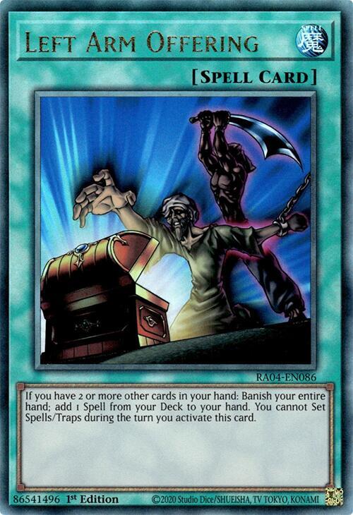 Left Arm Offering (PUR) - Quarter Century Stampede - YuGiOh - TCGplayer.com