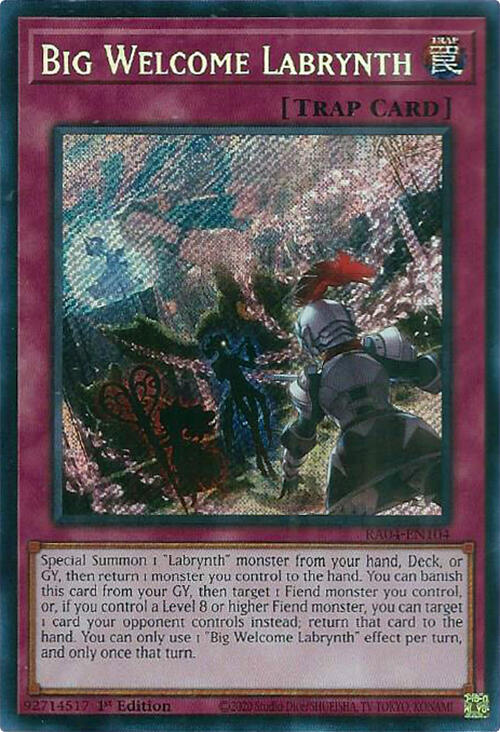 Big Welcome Labrynth (Secret Rare) - Quarter Century Stampede - YuGiOh - TCGplayer.com
