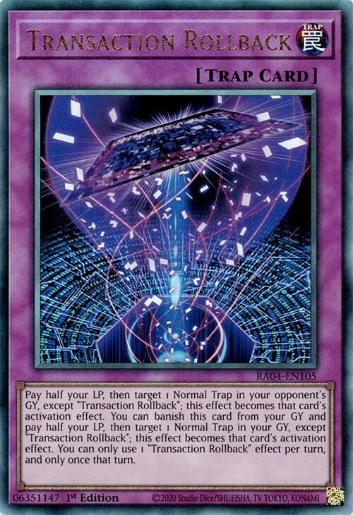 Transaction Rollback (PUR) - Quarter Century Stampede - YuGiOh ...