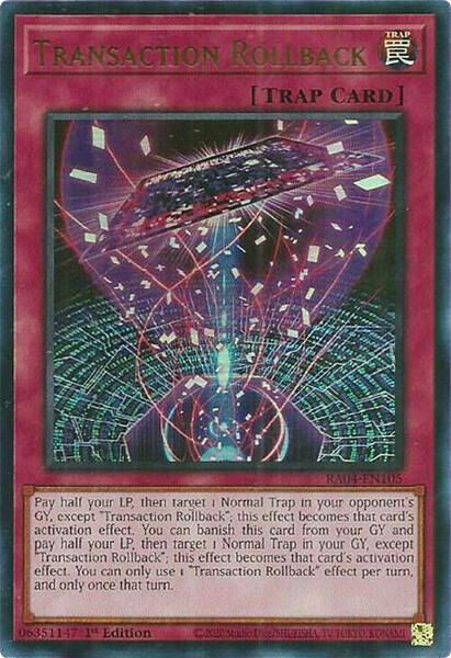 Transaction Rollback (UR) - Quarter Century Stampede - YuGiOh ...