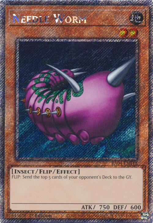 Needle Worm (Platinum Secret Rare) - Quarter Century Stampede - YuGiOh ...