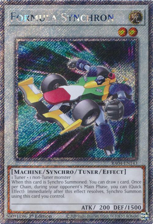 Formula Synchron (Platinum Secret Rare) - Quarter Century Stampede ...