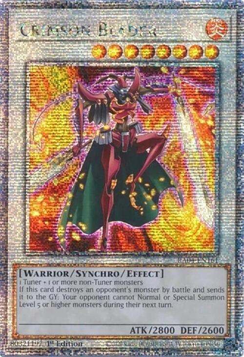 Crimson Blader (Quarter Century Secret Rare) - Quarter Century Stampede - YuGiOh - TCGplayer.com