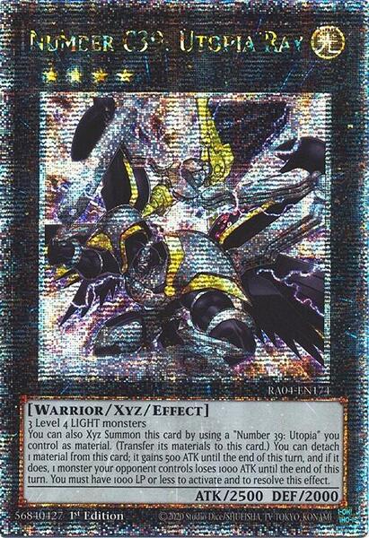 Number C39: Utopia Ray (Quarter Century Secret Rare) - Quarter Century Stampede - YuGiOh ...