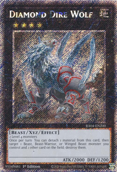 Diamond Dire Wolf (Platinum Secret Rare) - Quarter Century Stampede ...