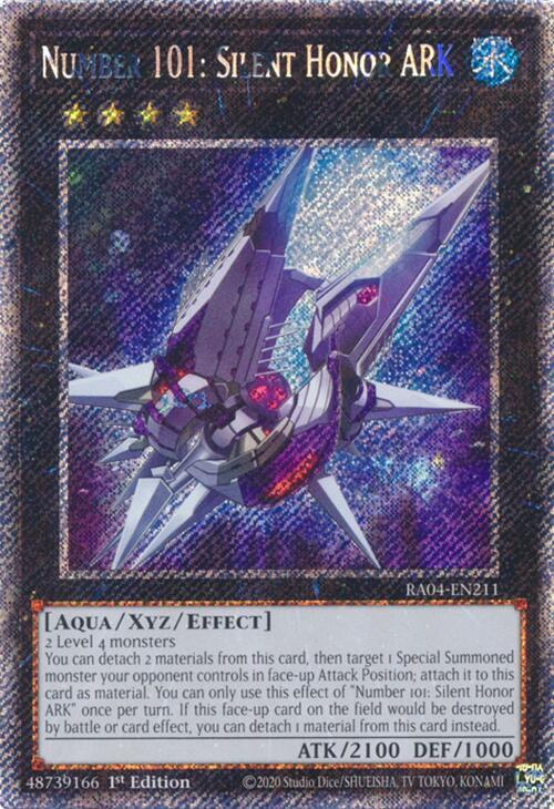 Number 101: Silent Honor ARK (Platinum Secret Rare) - Quarter Century ...