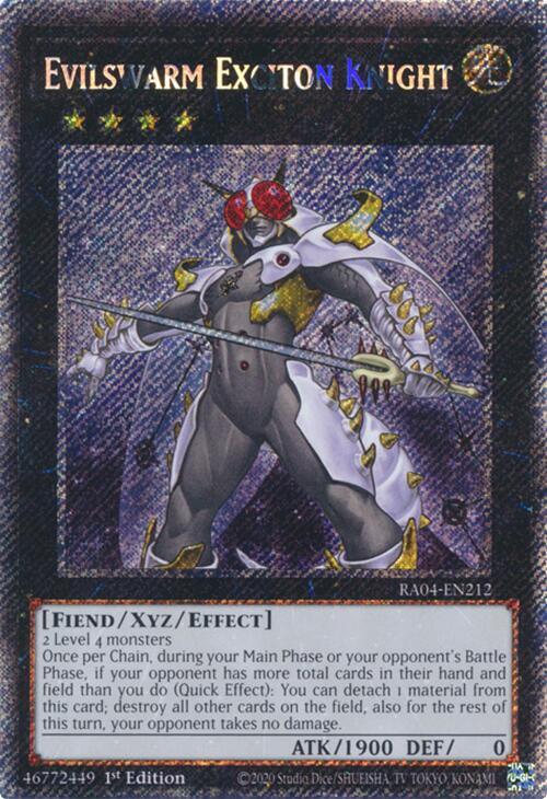 Evilswarm Exciton Knight (Platinum Secret Rare) - Quarter Century ...