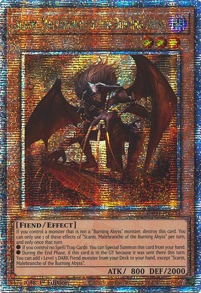 Scarm, Malebranche of the Burning Abyss (Quarter Century Secret Rare) - Quarter Century Stampede ...