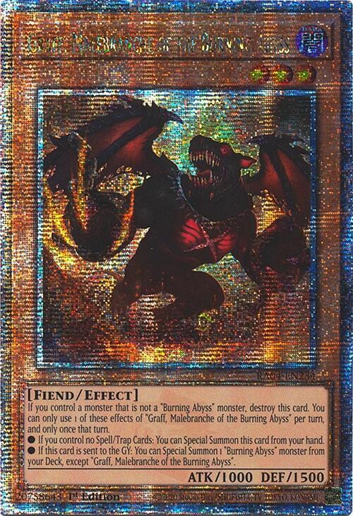 Graff, Malebranche of the Burning Abyss (Quarter Century Secret Rare) - Quarter Century Stampede ...