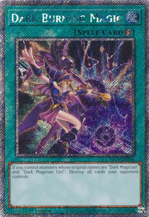 Dark Burning Magic (Platinum Secret Rare) - Quarter Century Stampede ...
