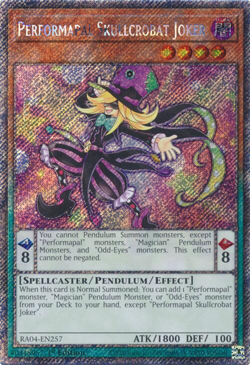 Performapal Skullcrobat Joker (Platinum Secret Rare) - Quarter Century ...