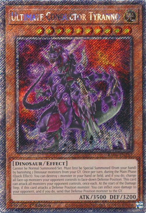 Ultimate Conductor Tyranno (Platinum Secret Rare) - Quarter Century ...