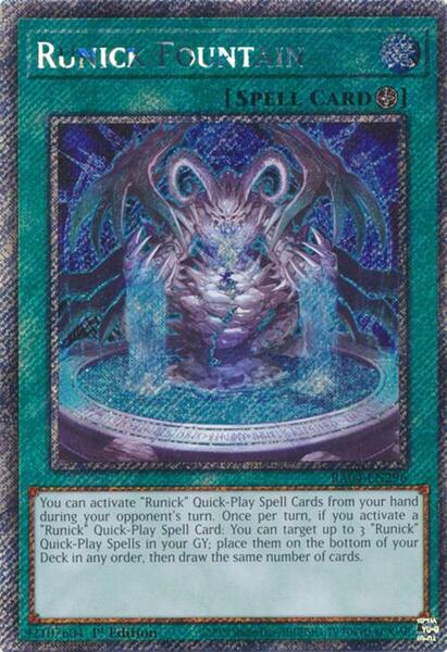 Runick Fountain (Platinum Secret Rare) - Quarter Century Stampede ...